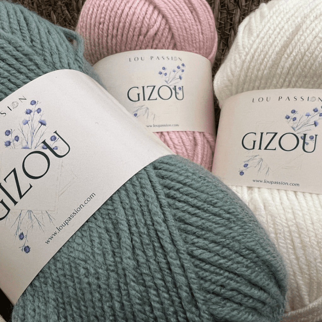 Pelote Gizou Gris 100g 200 mètres REF 560 - Lou Passion