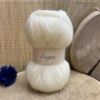 Pelote Angora Écru 100g REF 25 - Lou Passion