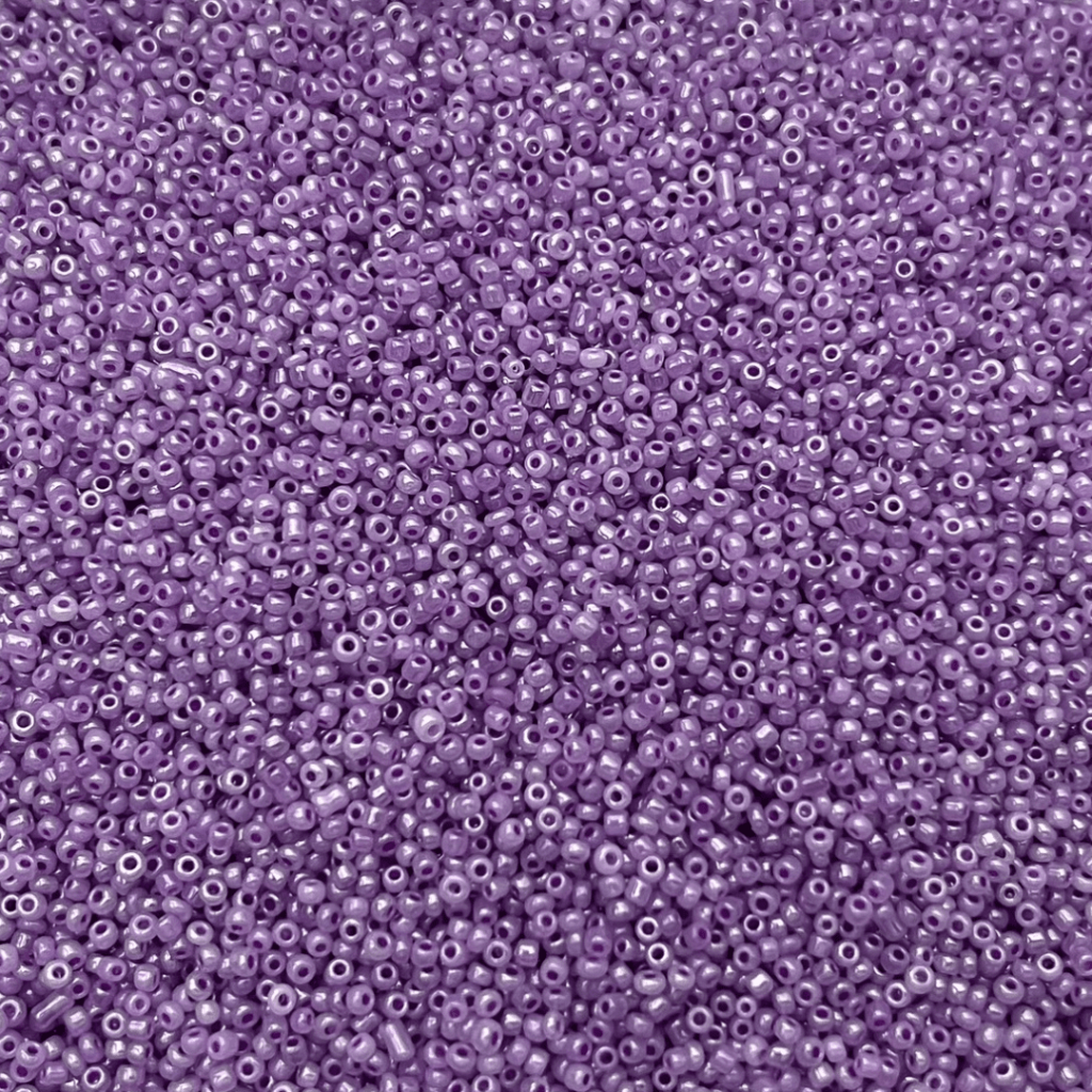 Perles de rocailles 25g lilas nacré 3 mm - Lou Passion