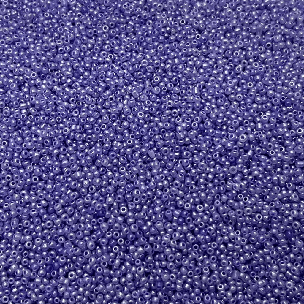 Perles de rocailles 25g Parme nacré 3 mm - Lou Passion