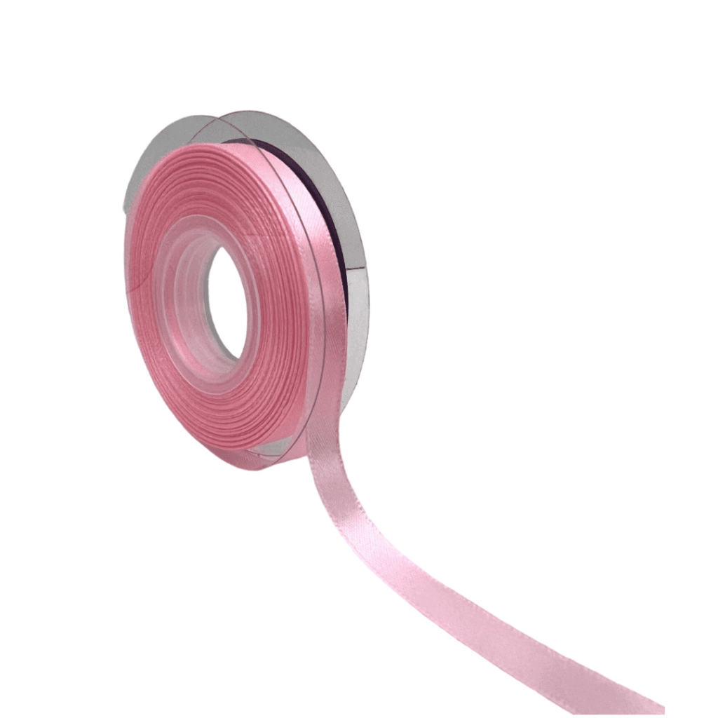 Ruban de satin Rose 10 mm - Rouleau de 25 Mètres - Lou Passion