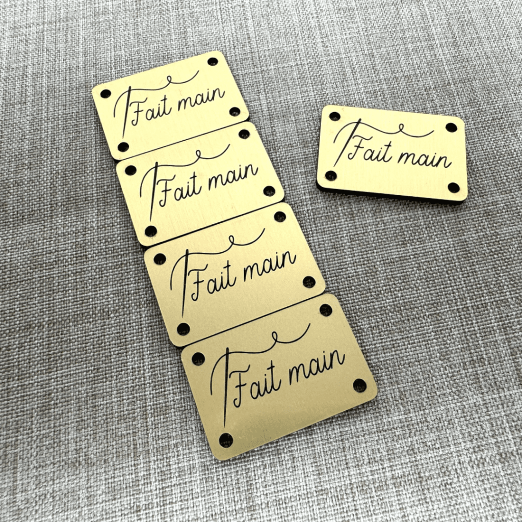 5 étiquettes labels rectangles 30x20 mm - fait main - Collection ...