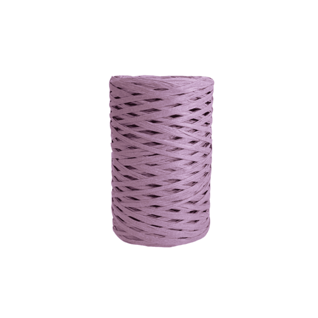 Fil Raphia naturel 100gr-125 mètres Mauve - Lou Passion