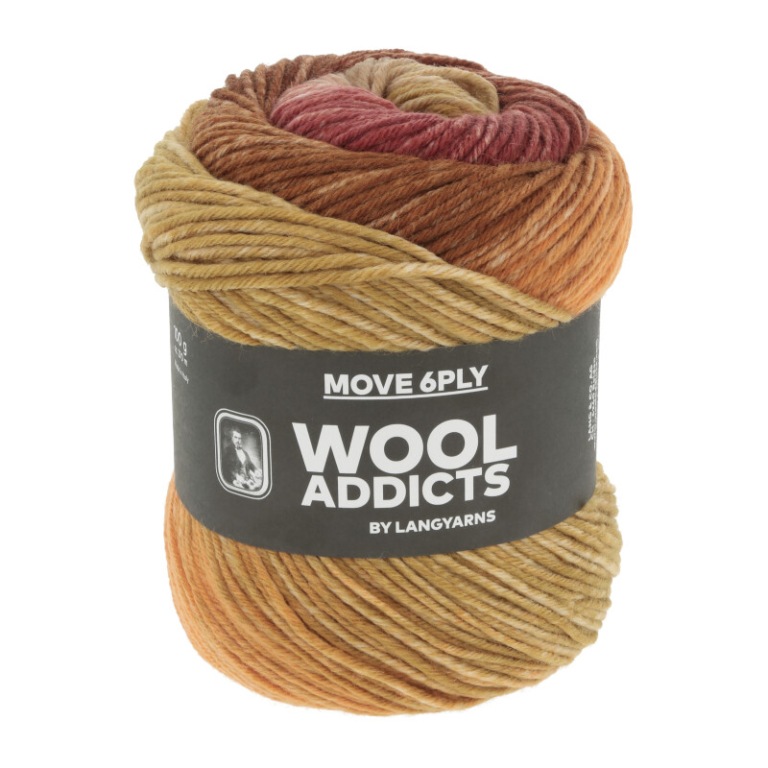 Laine Wool Addicts by Lang Yarns - MOVE 6-PLY 1146.0002 - Lou Passion